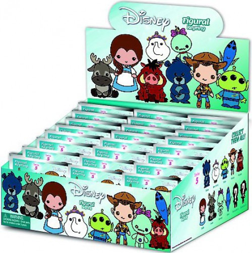 Disney 3D Figural Keyring Disney Series 5 Mystery Box 24 Packs Monogram ...