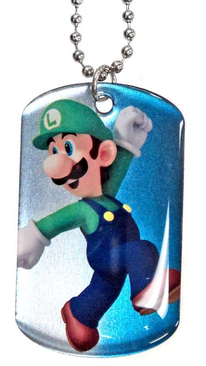 Super Mario 3D Luigi Dog Tag 9 Loose Enterplay - ToyWiz