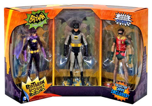 DC Batman Batman, Batgirl Robin Action Figure 3-Pack Classic TV Series ...