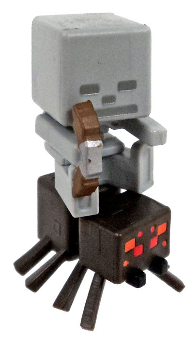 Minecraft Spider Jockey 1 Mini Figure Loose Mattel Toys - ToyWiz