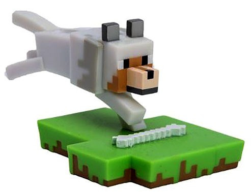 Minecraft Craftables Series 1 Wolf 3 PVC Figure Loose Just Toys Intl ...