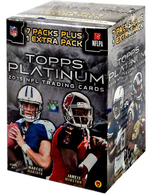 NFL Topps 2015 Platinum Football Trading Card BLASTER Box 8 Packs - ToyWiz