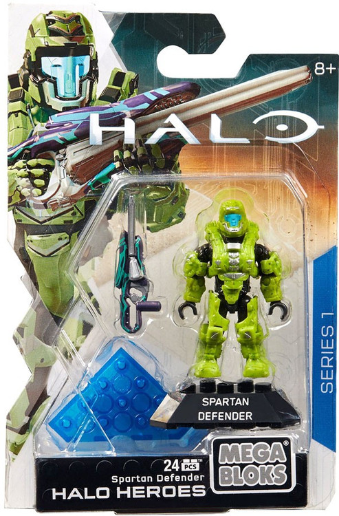 Mega Bloks Halo Heroes Series 1 Spartan Defender Mini Figure - ToyWiz