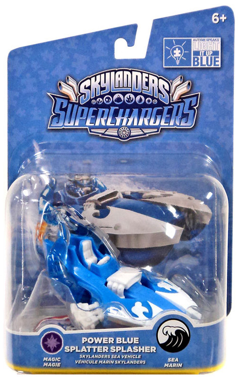 Skylanders SuperChargers Power Blue Splatter Splasher Vehicle Autism ...