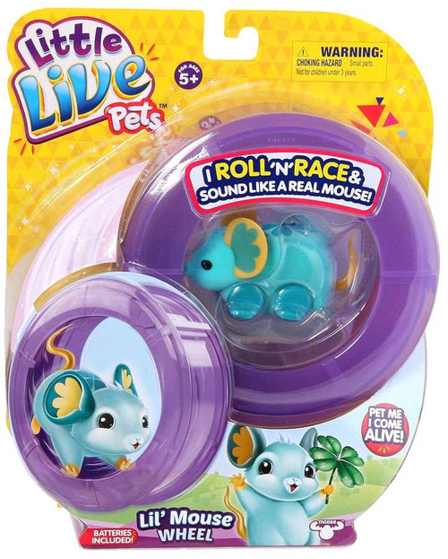 Little Live Pets Lil Mouse Wheel Figure with Lucky Loulou Moose Toys ...
