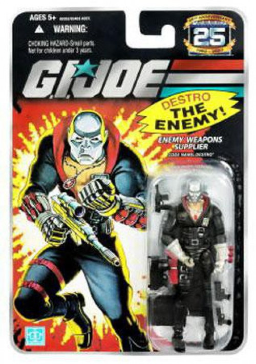 GI Joe 25th Anniversary Wave 4 Destro 3.75 Action Figure Hasbro - ToyWiz