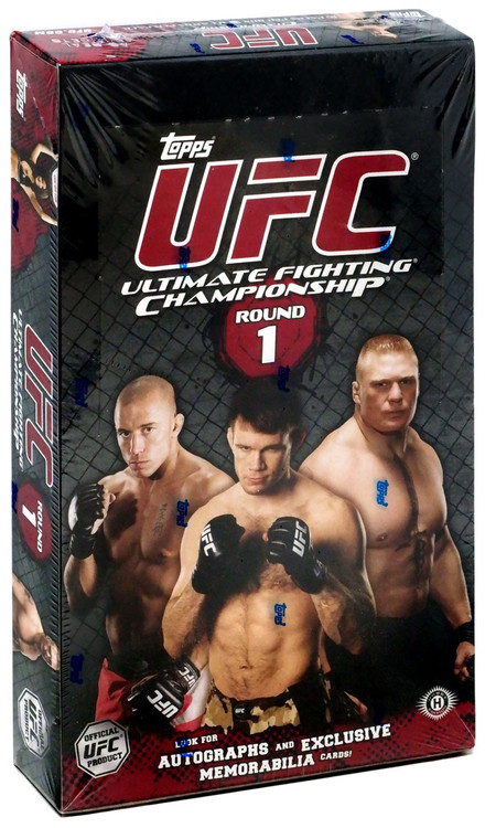 UFC Topps 2009 Round 1 Trading Card Box 16 Packs, 3 Autographs 3 Relic ...