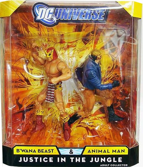 DC Universe BWana Beast Animal Man Exclusive 6 Action Figure 2-Pack ...
