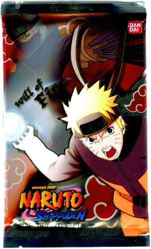 Naruto Shippuden Trading Card Game Will of Fire Booster Pack Bandai ...