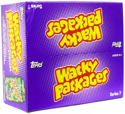 Wacky Packages Topps Series 7 Trading Card Sticker Box 24 Packs - ToyWiz