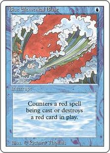 Magic The Gathering Revised Single Card Common Blue Elemental Blast 49 ...