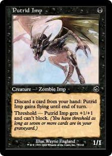 Magic The Gathering Torment Single Card Common Putrid Imp 77 - ToyWiz