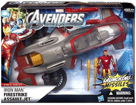Marvel Avengers Comic Series Iron Man Firestrike Assault Jet Action ...