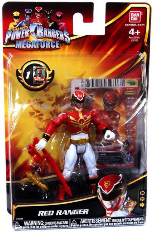 Power Rangers Megaforce Red Ranger Action Figure Bandai America - ToyWiz