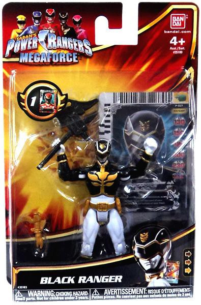 Power Rangers Megaforce Black Ranger Action Figure Bandai America - ToyWiz