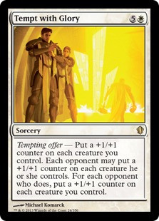Magic The Gathering Commander 2013 Single Card Rare Tempt with Glory 24 ...