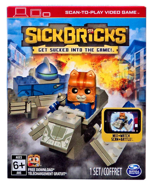 Sick Bricks Bucky Blastoff vs. Berserker Bot Character Pack Spin Master ...