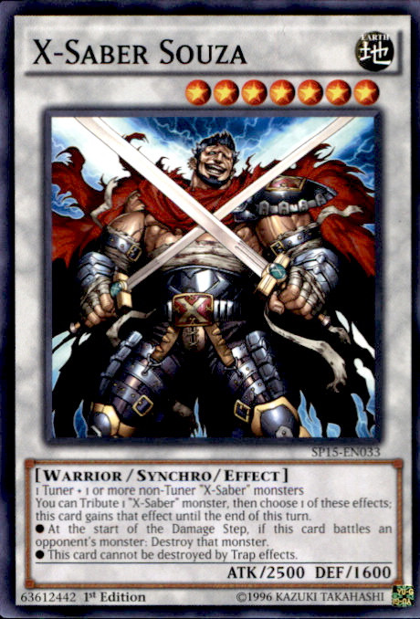 YuGiOh 2015 Star Pack ARC-V Single Card Shatterfoil Rare X-Saber Souza ...