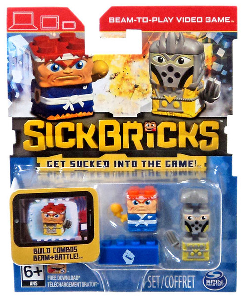 Sick Bricks Macho Mike Cheese Grater Minifigure 2-Pack Spin Master - ToyWiz