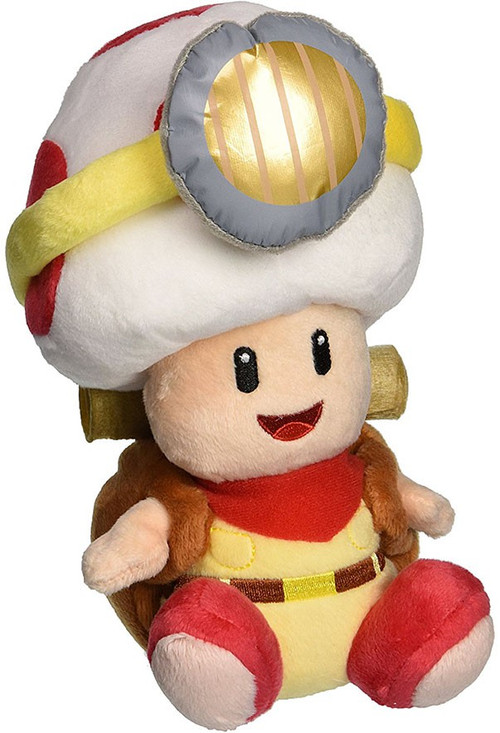 Super Mario Galaxy Captain Toad 7 Plush San-Ei Little Buddy - ToyWiz