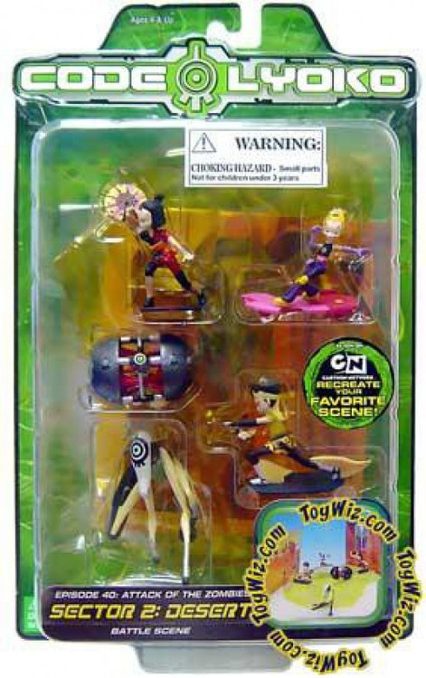 Code Lyoko Sector 2 Desert Battle Scene PVC Figure Set Toy Biz - ToyWiz