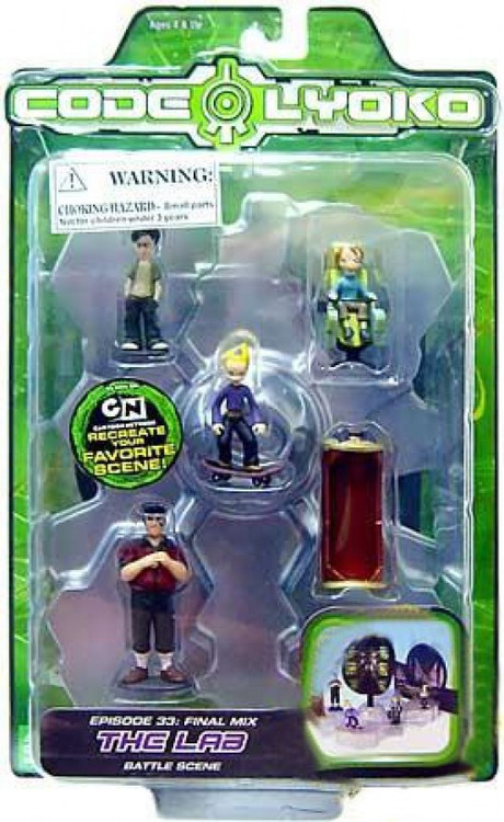 Code Lyoko The Lab Battle Scene PVC Figure Set Toy Biz - ToyWiz
