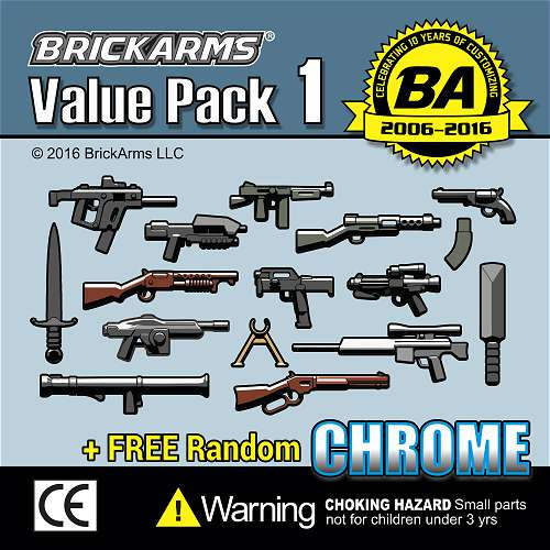 BrickArms Value Pack 1 2.5 Weapons Pack - ToyWiz