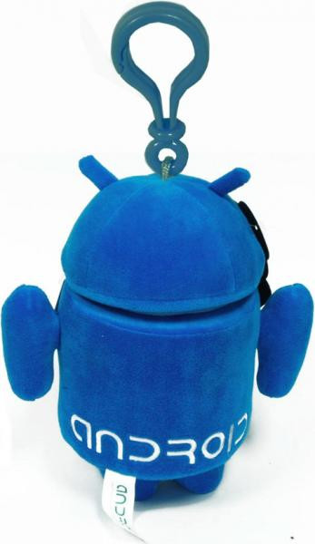 Android Blue Guy Plush Backpack Clip Commonwealth Toys - ToyWiz