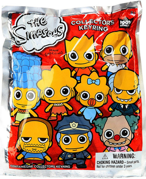 The Simpsons 3D Figural Keyring The Simpsons Mystery Pack 1 RANDOM ...