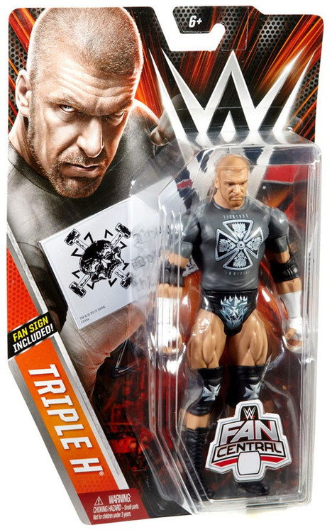 WWE Wrestling Fan Central Triple H Exclusive Action Figure Mattel Toys ...