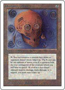 Magic The Gathering Unlimited Single Card Rare Illusionary Mask Mildly ...