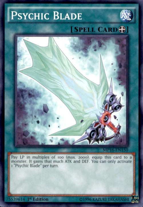YuGiOh 2016 Mega-Tin Mega Pack Single Card Common Psychic Blade MP16 ...
