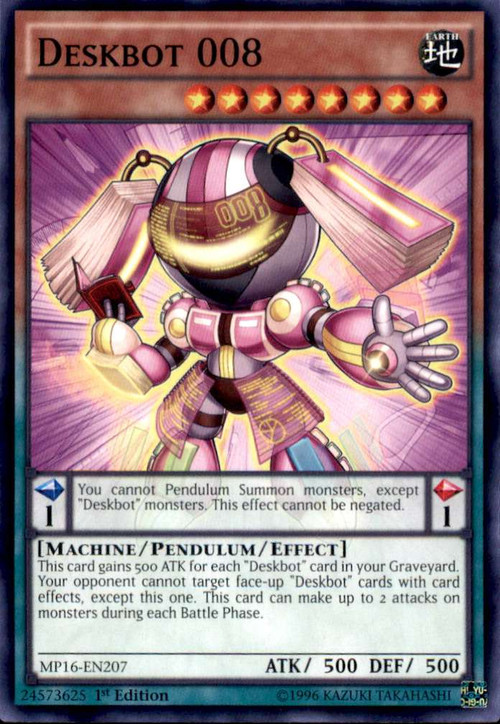 YuGiOh 2016 Mega-Tin Mega Pack Single Card Common Deskbot 008 MP16-EN207 - ToyWiz