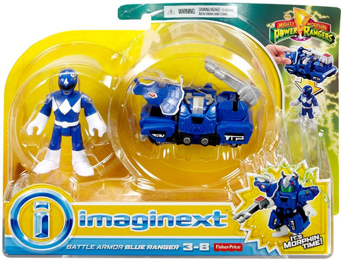 Fisher Price Power Rangers Imaginext Mighty Morphin Battle Armor Blue ...