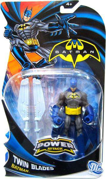 Batman Power Attack Batman Action Figure Twin Blades Mattel Toys - ToyWiz