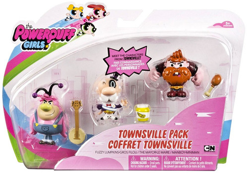 Powerpuff Girls Townsville Pack Exclusive 2 Action Figure 3-Pack Fuzzy ...