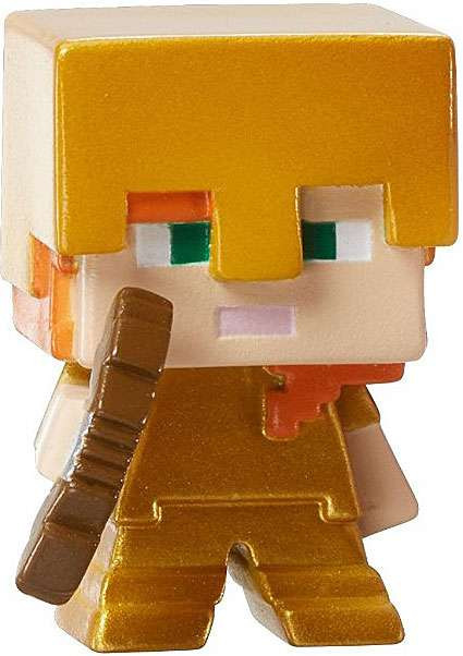 Minecraft Ice Series 5 Alex with Gold Armor Mini Figure Loose Mattel ...