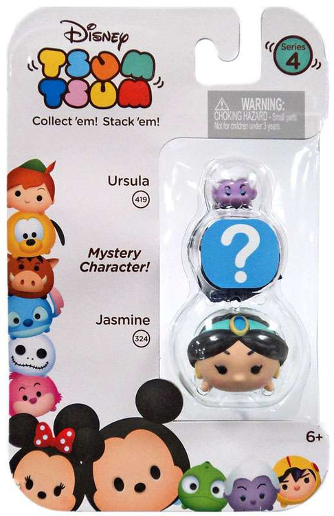 Disney Tsum Tsum Series 4 Ursula Jasmine 1 Minifigure 3-Pack Jakks ...