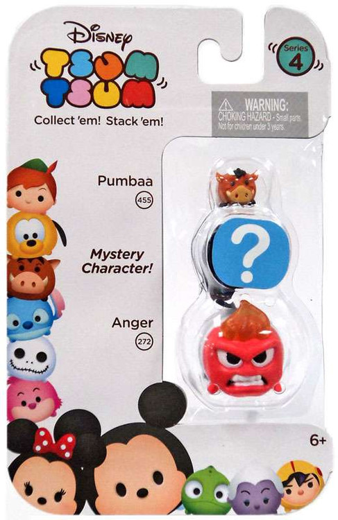 Disney Tsum Tsum Series 4 Pumbaa Anger 1 Minifigure 3-Pack Jakks ...