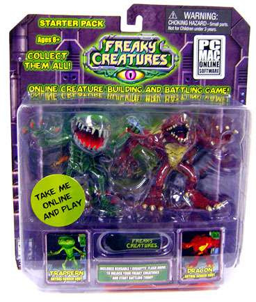 Freaky Creatures Series 1 Trappern Dracon Action Figure 2-Pack Abandon ...