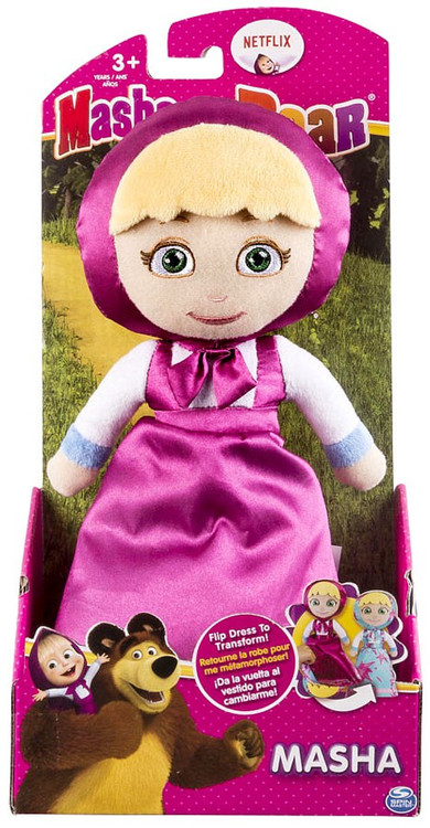Masha and the Bear Transforming Masha 8 Plush Spin Master - ToyWiz