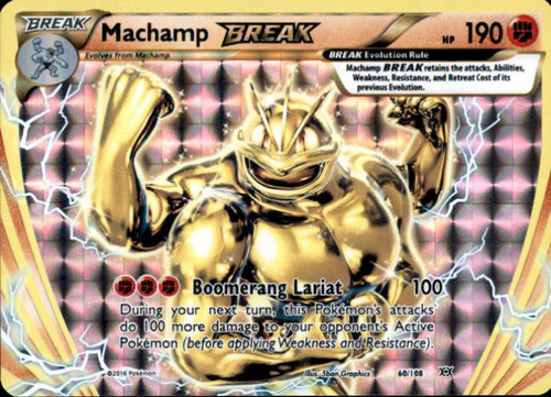 Pokemon X Y Evolutions Single Card Rare Holo BREAK Machamp BREAK 60 ...