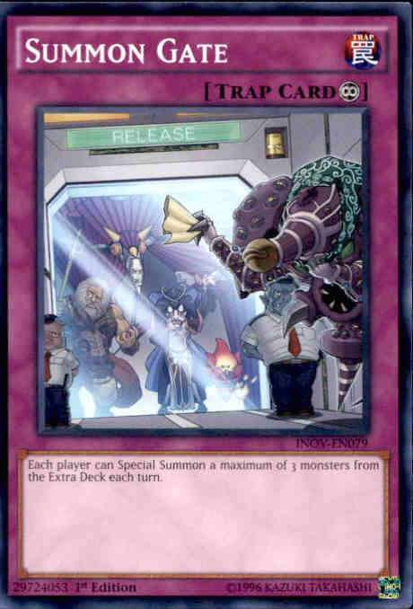 YuGiOh Invasion Vengeance Single Card Common Summon Gate INOV-EN079 ...