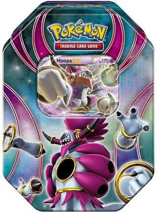 Pokemon 2016 Power Beyond Hoopa-EX Tin Set 4 Booster Packs Promo Card ...