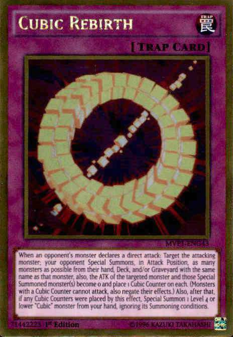 YuGiOh Dark Side of Dimensions Gold Edition Single Card Gold Rare Cubic ...