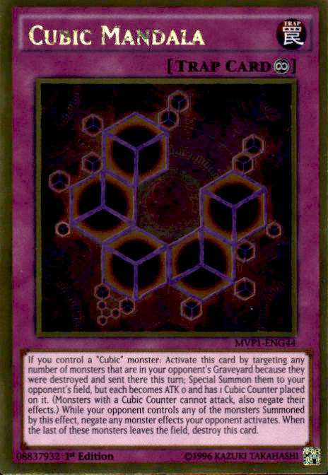 YuGiOh Dark Side of Dimensions Gold Edition Single Card Gold Rare Cubic ...