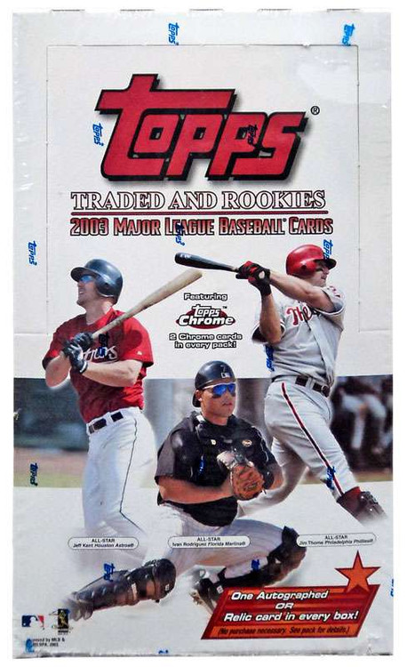 MLB Topps 2003 Traded Rookies Baseball Trading Card HOBBY Box 24 Packs ...