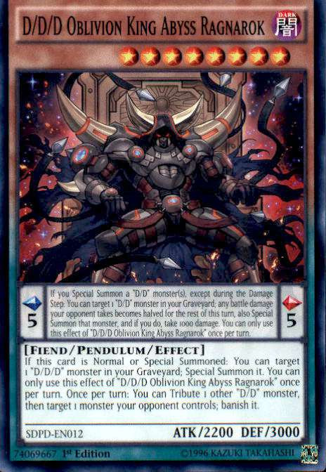 YuGiOh Pendulum Domination Structure Deck Single Card Common DDD ...