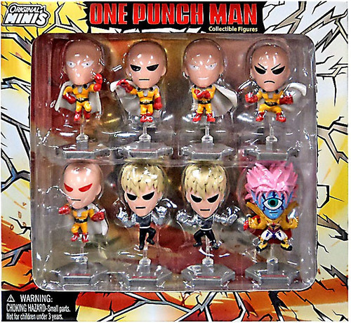 One Punch Man Original Minis One Punch Man Mini Figure 8-Pack Zag Toys ...
