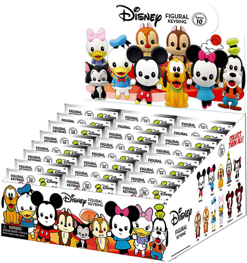 Disney 3D Figural Keyring Disney Series 10 Mystery Box 24 Packs ...
